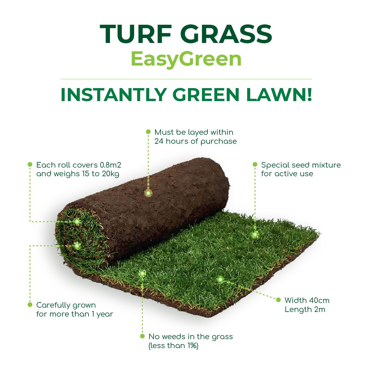 EasyGreen Family- Turfgrass for Gardens, Parks and City Greens.